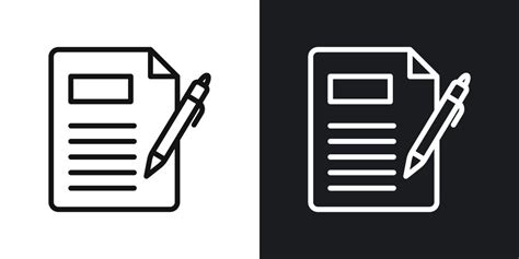 Guide Icon Set In Black And White Outlines Vector Image
