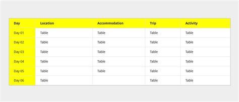 Html Table Rows And Columns Decoration Examples