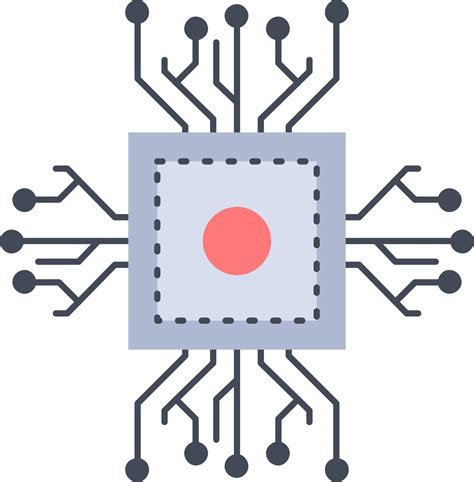 Chip Cpu Microchip Processor Technology Flat Color Icon Vector 19176554 Vector Art At Vecteezy