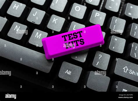 Sign Displaying Test Kits Business Concept Tools Used To Detect The