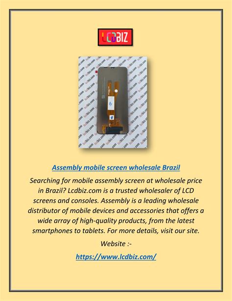 Ppt Assembly Mobile Screen Wholesale Brazil Powerpoint