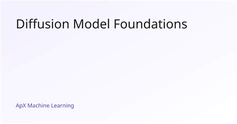 Diffusion Model Foundations And Noise Schedules