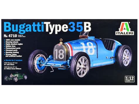 Skill 5 Model Kit Bugatti Type 35b 112 Scale Model By Italeri