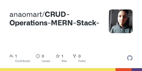 Github Anaomartcrud Operations Mern Stack