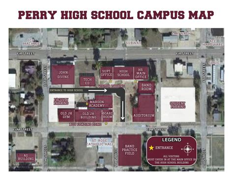 Hs Campus Map High School Perry Public Schools