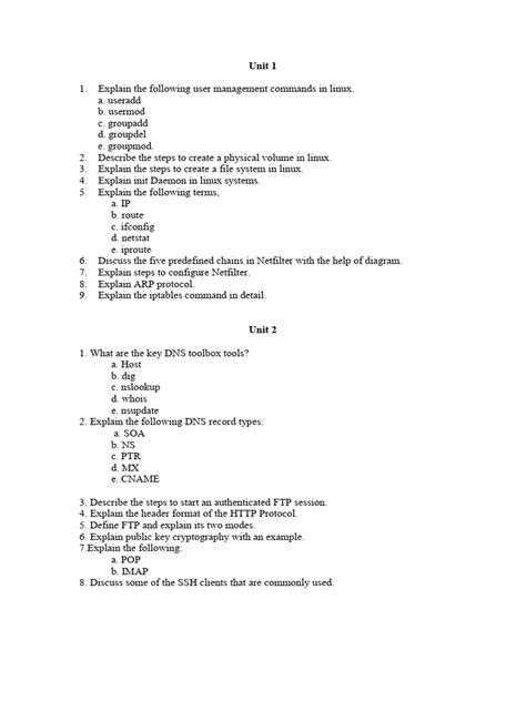 linux administration question bank pdf