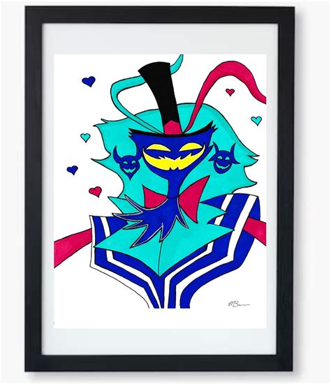 Helluva Boss Asmodeus Sketch Print Etsy