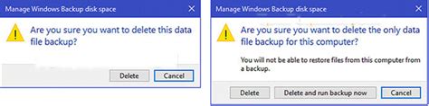 How To Manage Disk Space For Windows Backup In Windows 10