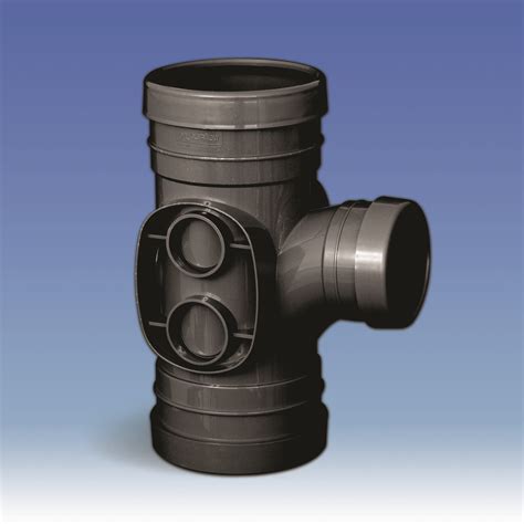 Aquaflow 160mm 110mm Double Socket Reducer Tee 925° The Plastic Centre