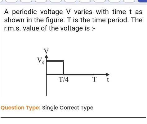 [answered] A Periodic Voltage V Varies With Time T As Shown In The Kunduz