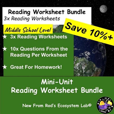 The Atmosphere Mini Unit Reading Worksheet Bundle By Rods Ecosystem Lab