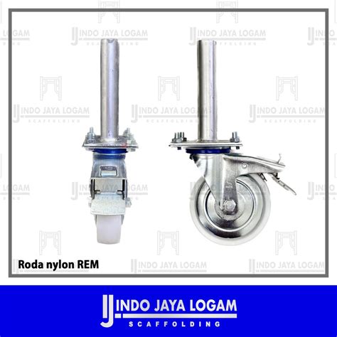 Jual Roda Nylon Fiber 6inch Satuan Untuk Steger Scaffolding