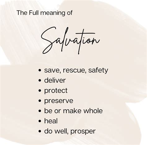 The True Meaning Of Salvation And All Of Its Benefits Lori K Snyder