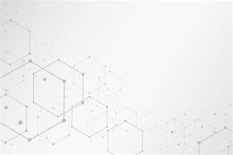 Premium Vector Abstract Hexagonal Molecular Structures Background With Copy Space Vector