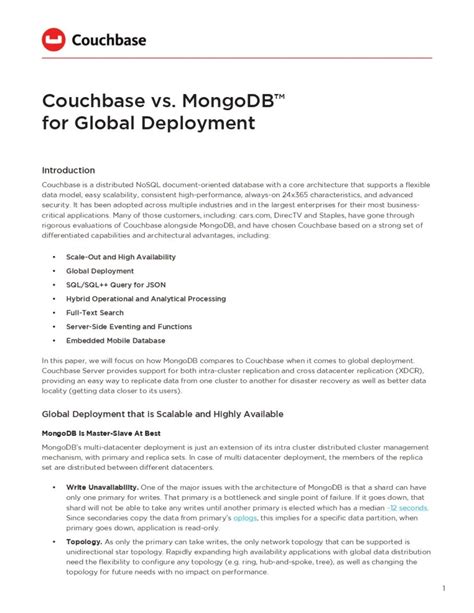 kathy justin on linkedin couchbase vs mongodb™ for global deployment