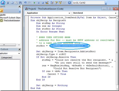 how to automatically bcc all emails you send in outlook