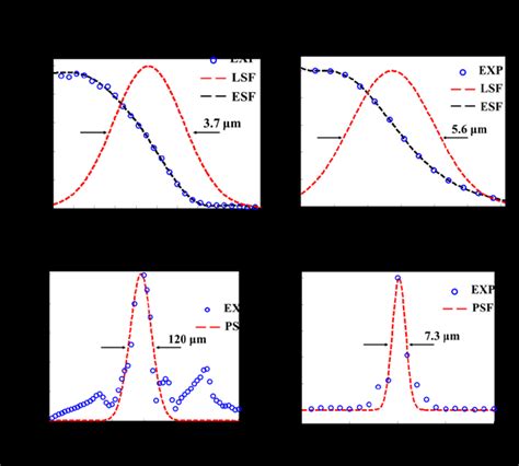 spatial resolutions of the handheld microscope a the raw data