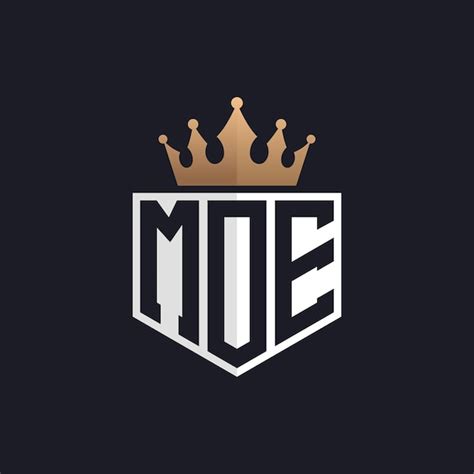 Premium Vector Luxury Moe Logo With Crown Elegant Initials Moe Letter Logo For Exclusive