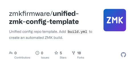 Github Zmkfirmware Unified Zmk Config Template Unified Config Repo Template Add `build Yml