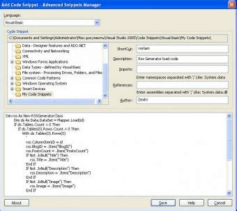 Advanced Code Snippets Manager Download Visual Studio Code Snippet Is A Code Template