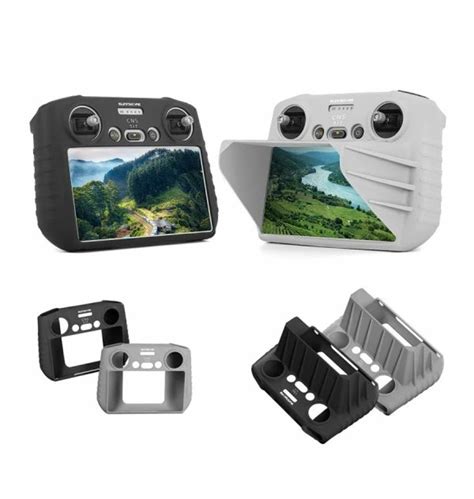 드론부품 드론diy 키트 조립 만들기 Dji Rc 리모컨 실리콘 케이스 보호 케이스 선 후드 포함 또는 미 티몬