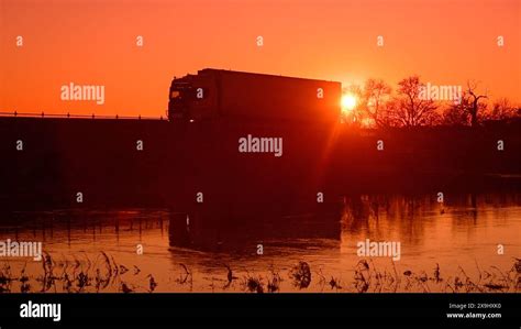 Lorry Crossing Grade Ii Listed Bubwith Bridge Built In 1798 Over The