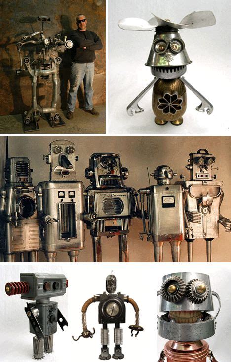 500 Assemblage Junk Robots Ideas In 2021 Junk Art Recycled Art Found Object Art