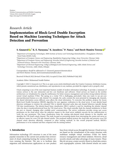 Pdf Implementation Of Block Level Double Encryption Based On Machine