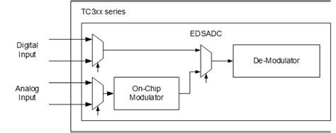 dsadc interface with an external delta sigma adc modulator