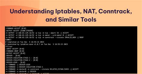 Understanding Iptables Nat Conntrack And Similar Tools With