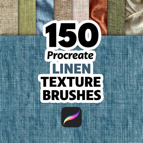 150 Procreate Linen Texture Brushes Fabric Cloth Canvas And Natural