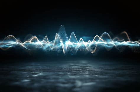 Vertical Patterns Of Glowing Blue And Green Lines Represent Data Visualization In Digital Art