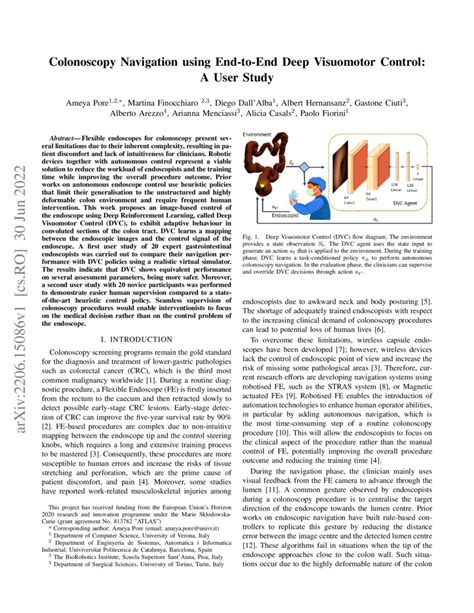colonoscopy navigation using end to end deep visuomotor control a user