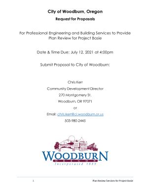 Fillable Online Request For Proposals RFP For Professional Engineering Fax Email Print