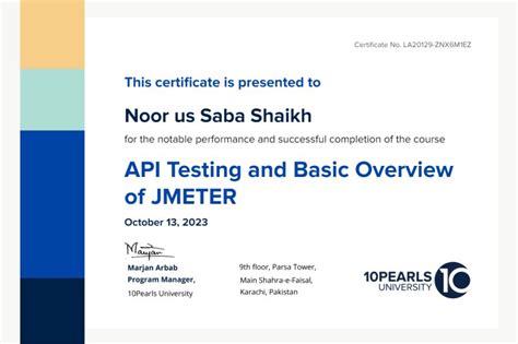 Saba Shaikh On Linkedin Apitesting Restapis Jmeter 10pearls