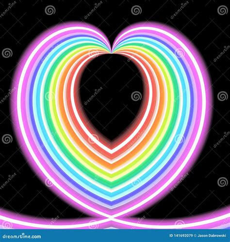 Candy Rainbow Heart Stock Illustration Illustration Of Yellow 141692079