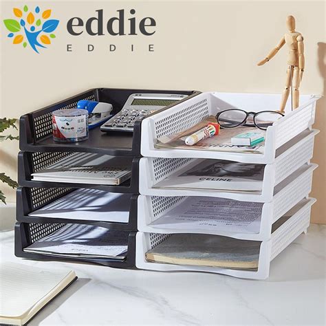26edie Stackable File Rack File Organizer Desktop Organizer A4 File