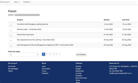 Our Management App Block Management