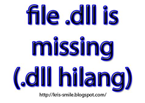 The Black Pearls Cara Mengatasi File Dll Is Missing Atau File Dll