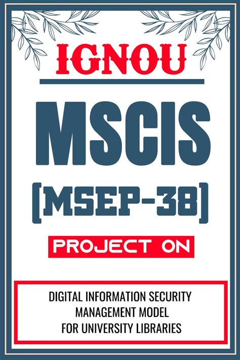 Download Ignou Mscis Project Synopsis Dissertation Msep 38