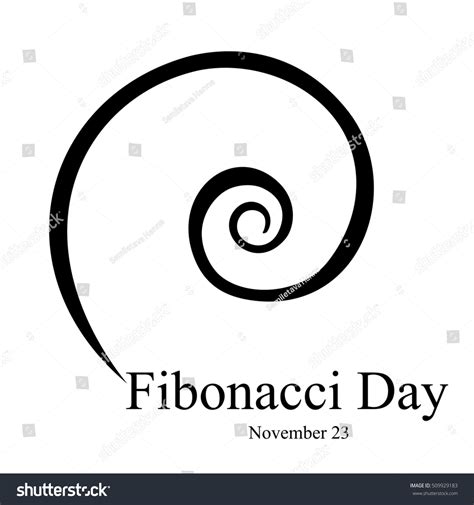 Fibonacci Day November Illustration Stock Illustration Shutterstock