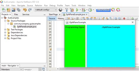 Jsplitpane In Java With Example Using Netbeans Csdn博客