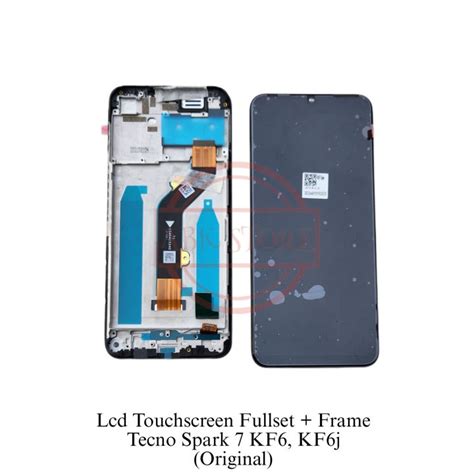 LCD TOUCHSCREEN TECNO SPARK 7 KF6 KF6j ORIGINAL FULLSET FRAME LCD Lazada Indonesia