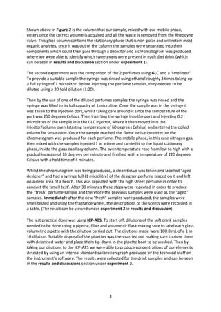 Chemical Analysis Formal Lab Report By Molly Winterbottom PDF Perfume And Fragrance Beauty