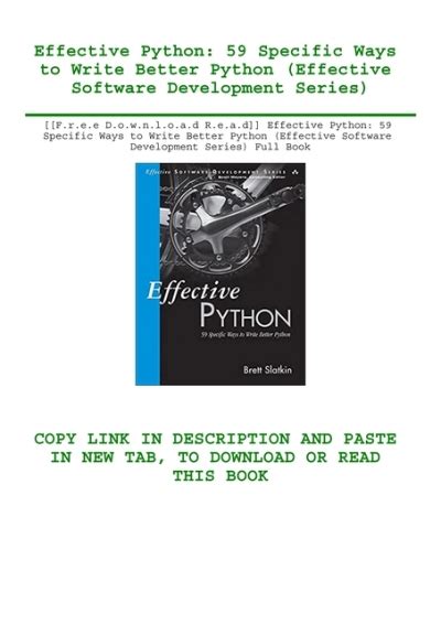 Free Download Read Effective Python 59 Specific Ways