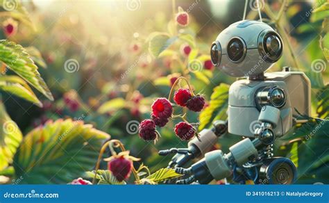 Robot Harvests Icons Set Smart Farming Technology Exploring The Future Of Agriculture With