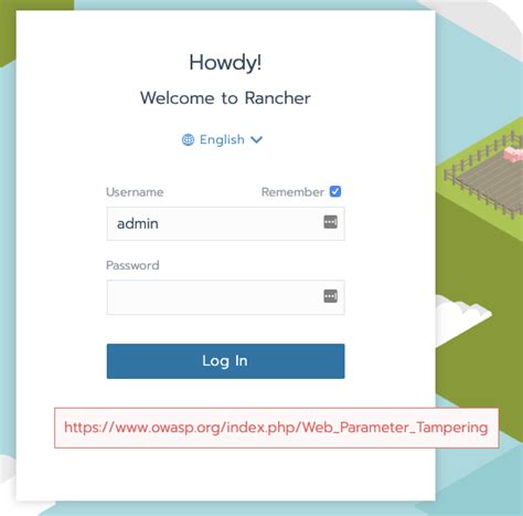 Web Parameter Tampering On Loginerrormsg · Issue 20216 · Rancherrancher · Github