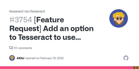 Feature Request Add An Option To Tesseract To Use External Cloud OCR APIs Issue