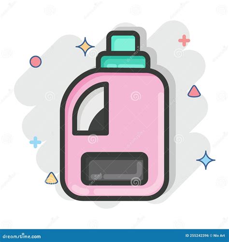 Icon Clean Product Related To Laundry Symbol Comic Style Simple Design Editable Stock