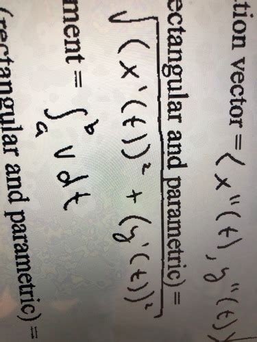 Distance Velocity And Acceleration Parametric Equations Polar Curves